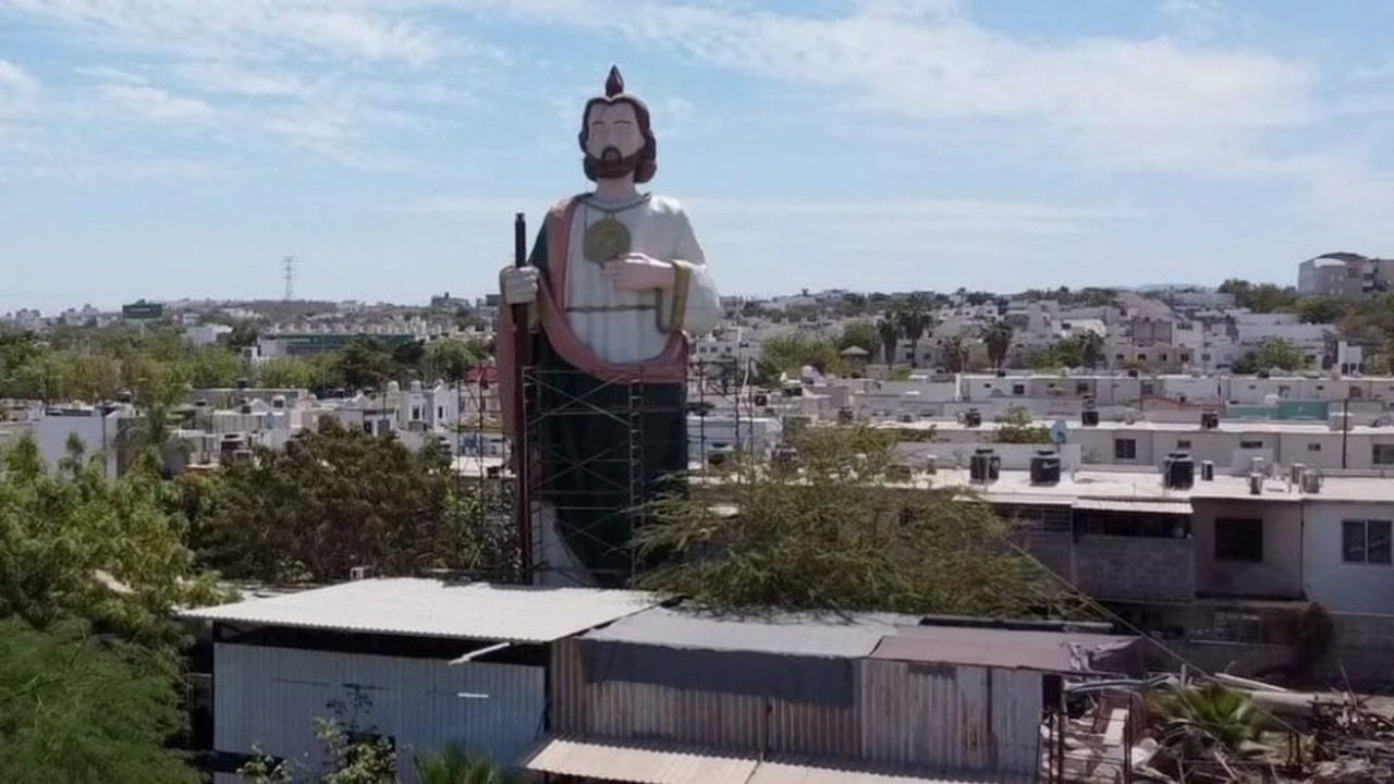 Colocan estatua gigante de San Judas Tadeo en Badiraguato. Fue donada ...