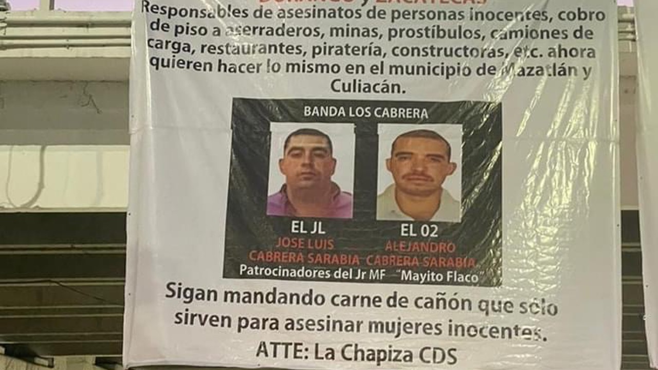 “La Chapiza” deja narcomensajes en puentes dirigidos a Claudia ...