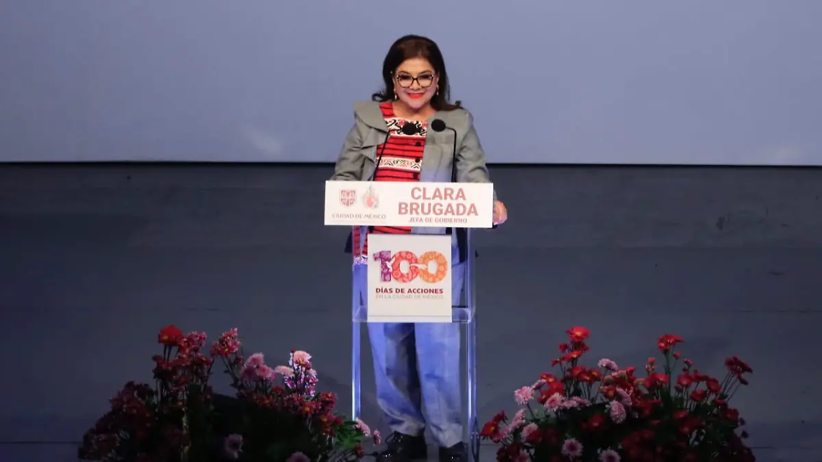 Clara Brugada celebra los 100 primeros días como jefa de gobierno de la ...