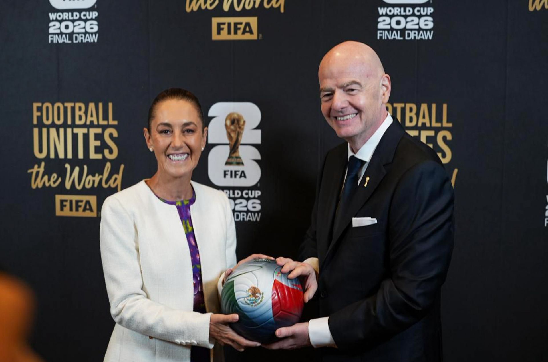 Sheinbaum participa en el sorteo del Mundial 2026 en Washington (por ...