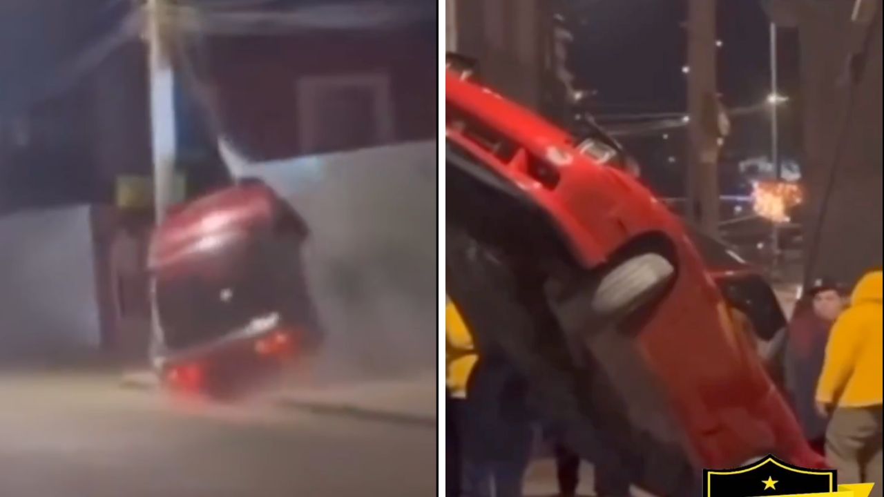 [#VIDEO] Menor choca auto deportivo tras intentar 'quemar llanta' en ...